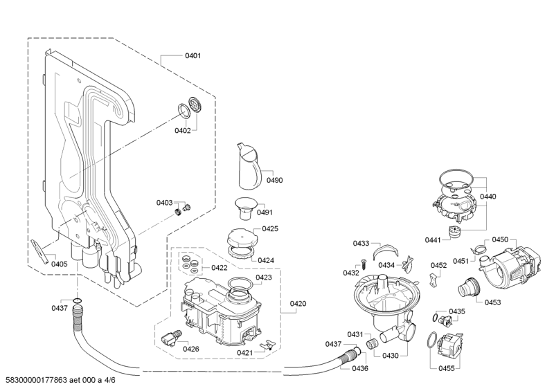 Ersatzteile Siemens SN55L505EU/09 Geschirrspüler